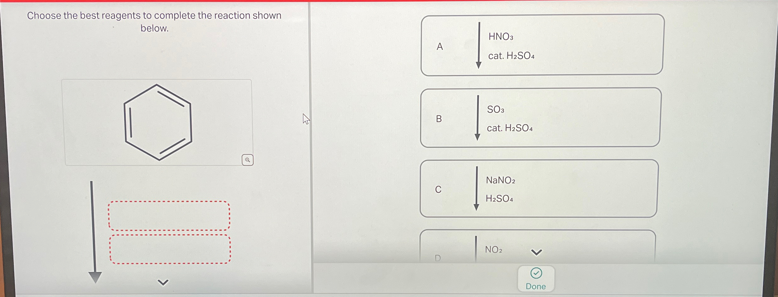 Choose the best reagents to complete the reaction | Chegg.com Choose the best reagents to complete the reaction | Chegg.com