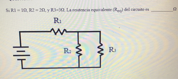 Solved if R1 = 1, R2 = 2, and R3. the equivalent resistance | Chegg.com