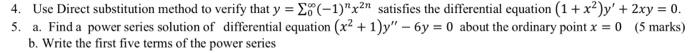 Solved 4. Use Direct substitution method to verify that | Chegg.com