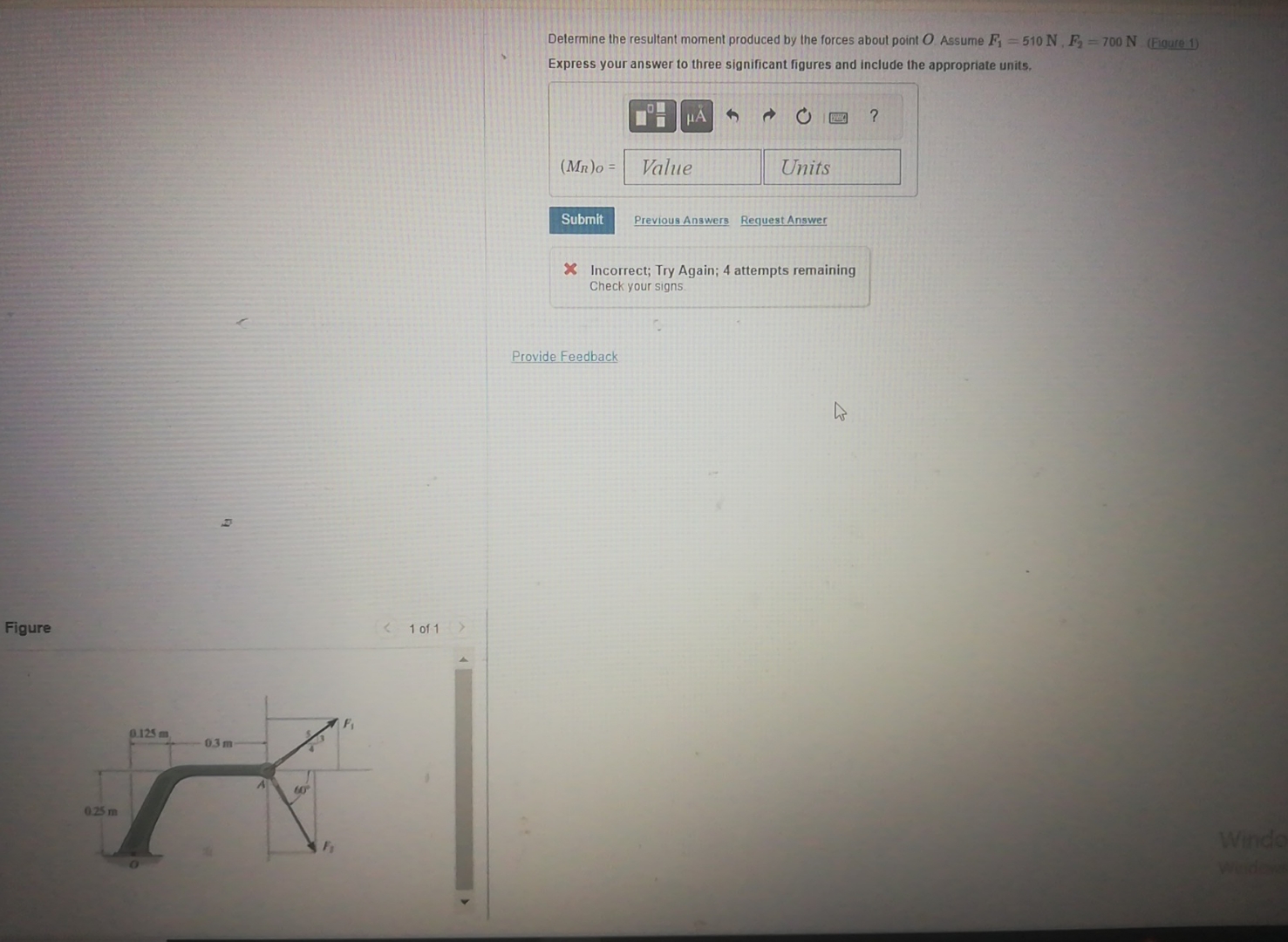 Solved Determine the resultant moment produced by the forces | Chegg.com