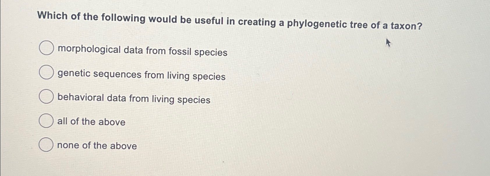 Solved Which of the following would be useful in creating a | Chegg.com