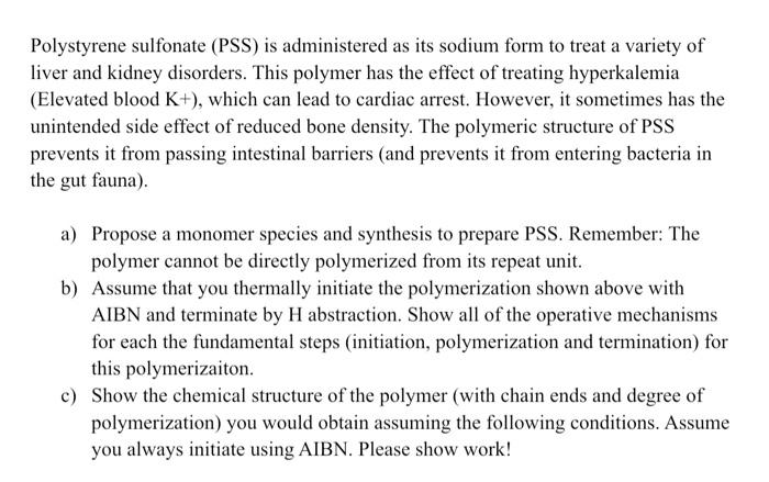 Solved Monome STRUCTURE Na+ PoLYMEL STRUCTUREPolystyrene | Chegg.com