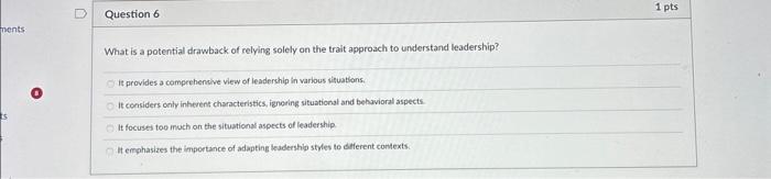 Solved What is a potential drawback of relying solely on the | Chegg.com