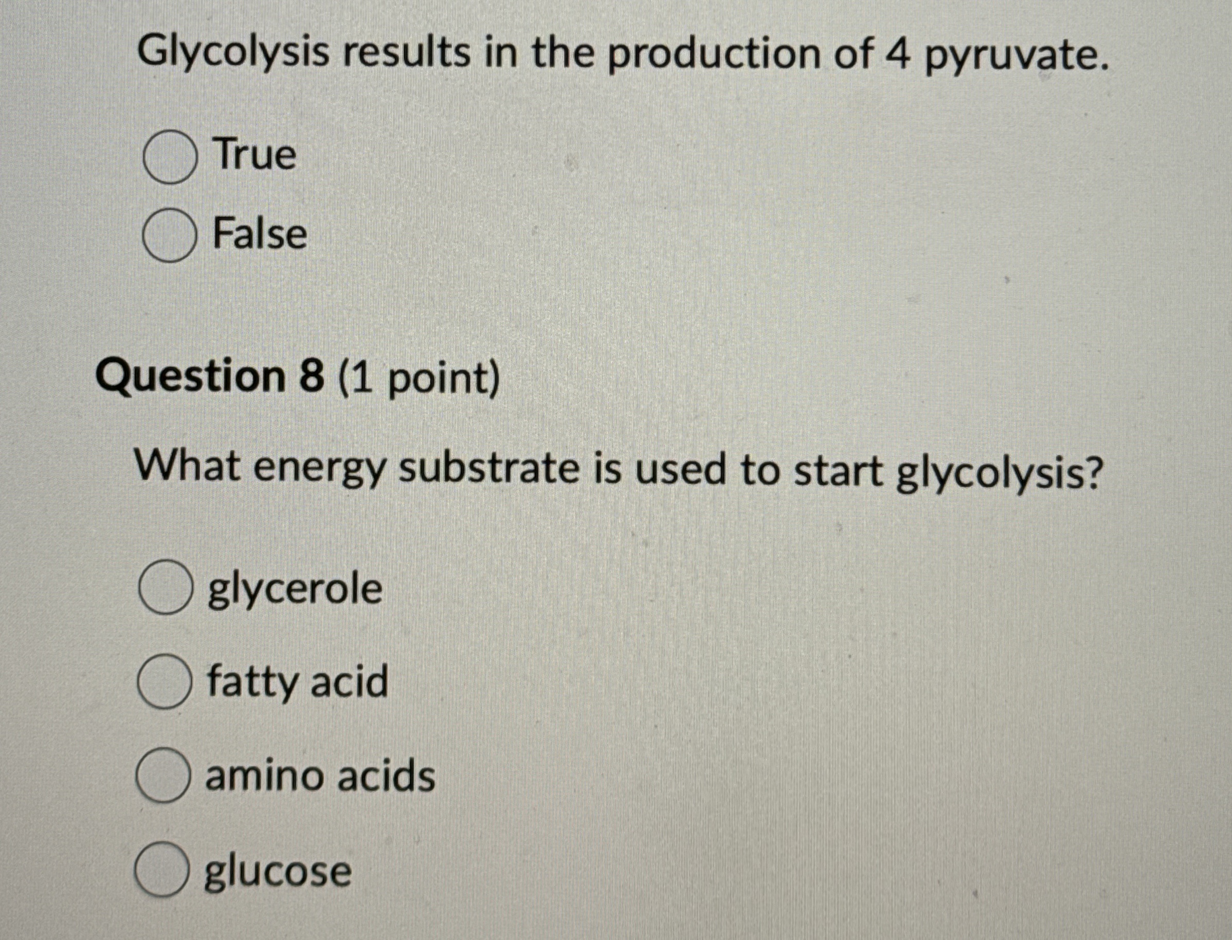 Solved Glycolysis results in the production of 4 | Chegg.com