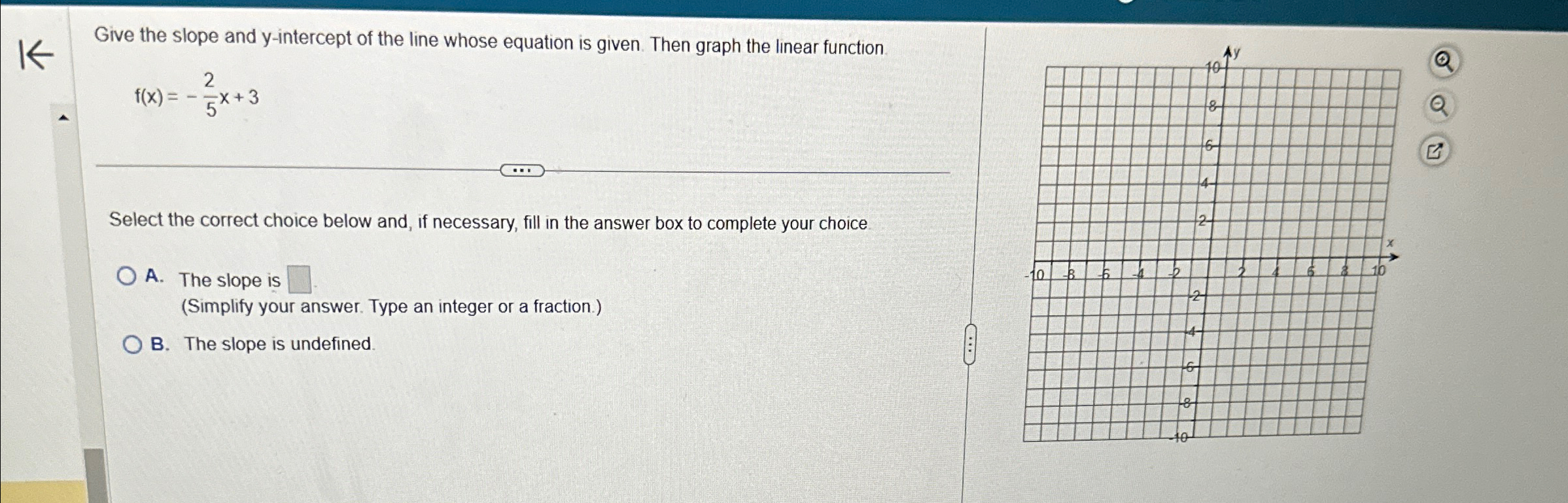 Give the slope and y-intercept of the line whose | Chegg.com