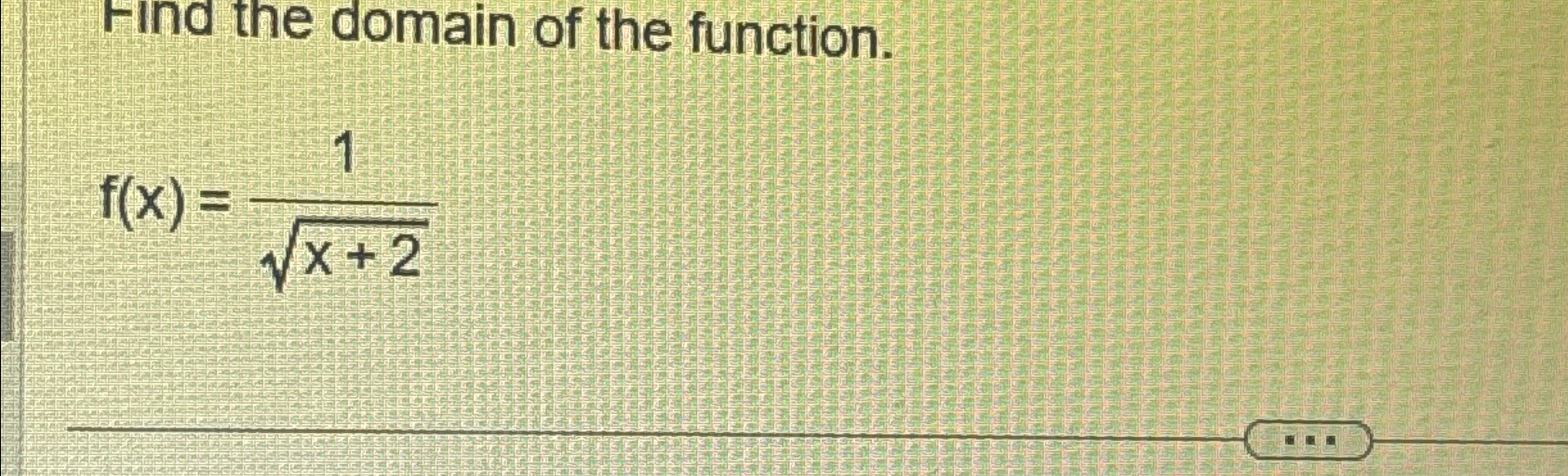 Solved Find the domain of the function.f(x)=1x+22 | Chegg.com