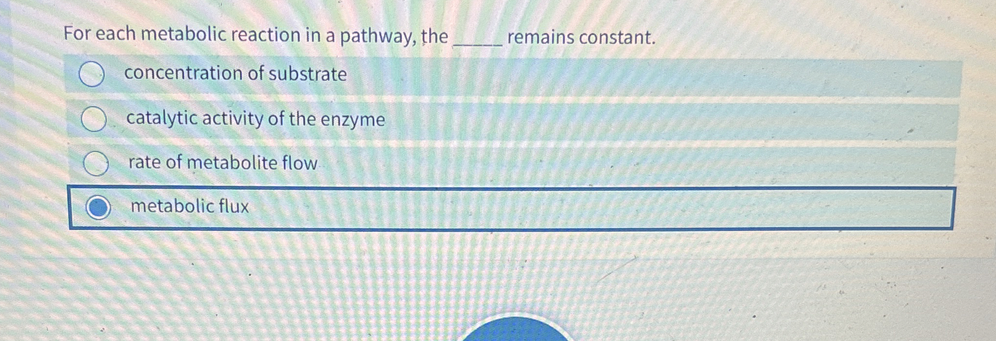 Solved For each metabolic reaction in a pathway, the q, | Chegg.com