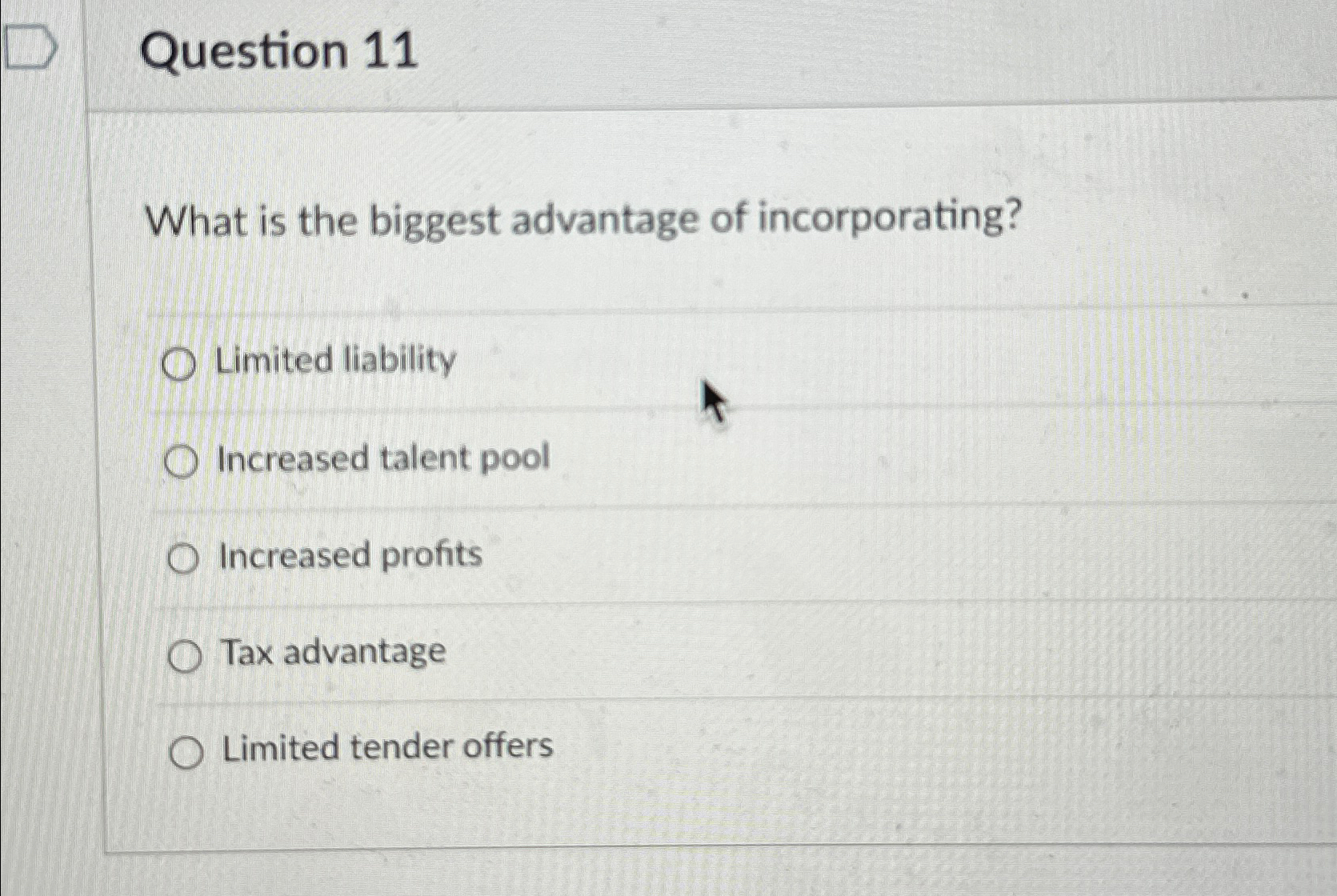 Solved Question 11What is the biggest advantage of | Chegg.com