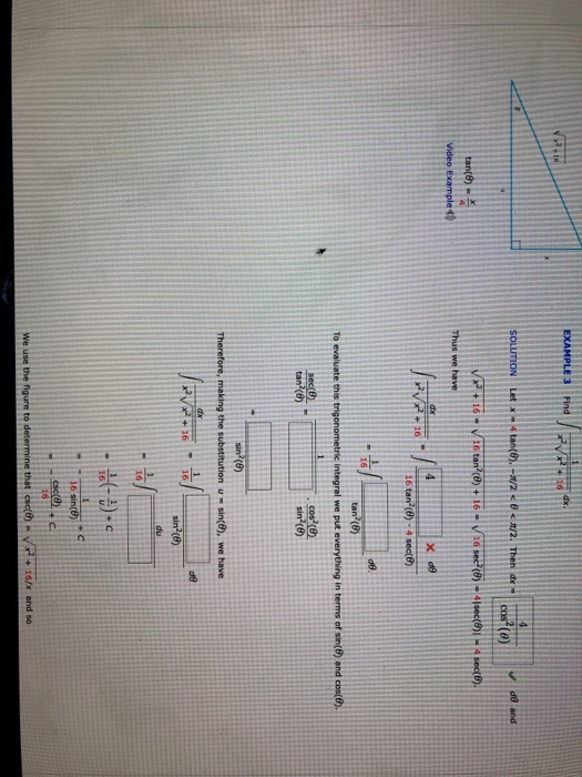 Solved EXAMPLE 3 Find PVR de 4 SOLUTION Let 4 tan(6), -2/2 | Chegg.com