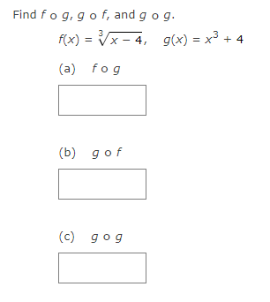 Solved Find f*g,g*f, ﻿and | Chegg.com