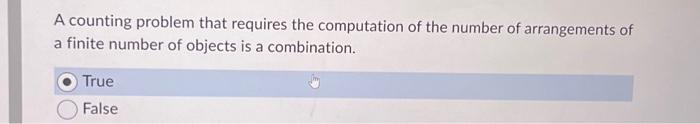 Solved A counting problem that requires the computation of | Chegg.com