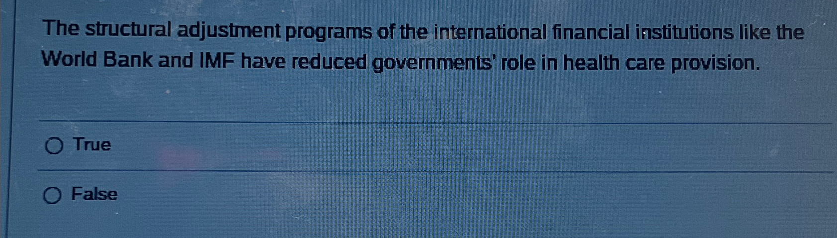 Solved The structural adjustment programs of the | Chegg.com