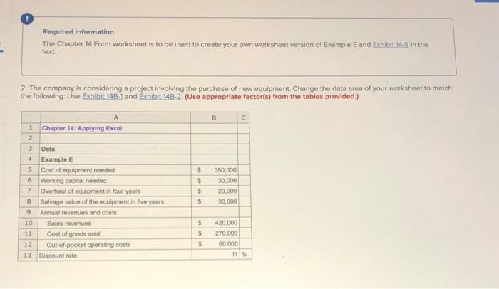 Solved Yoom 3 1 2 4 5 1 Chapter 14: Applying Excel 2 3 Data | Chegg.com