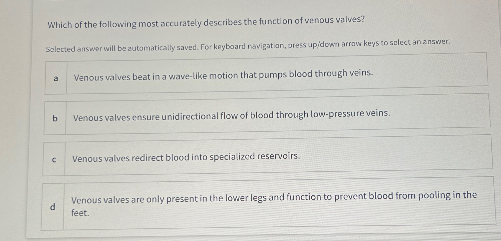 Solved Which of the following most accurately describes the | Chegg.com