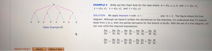Solved EXAMPLE 4 Write out the Chain Rule for the case where | Chegg.com