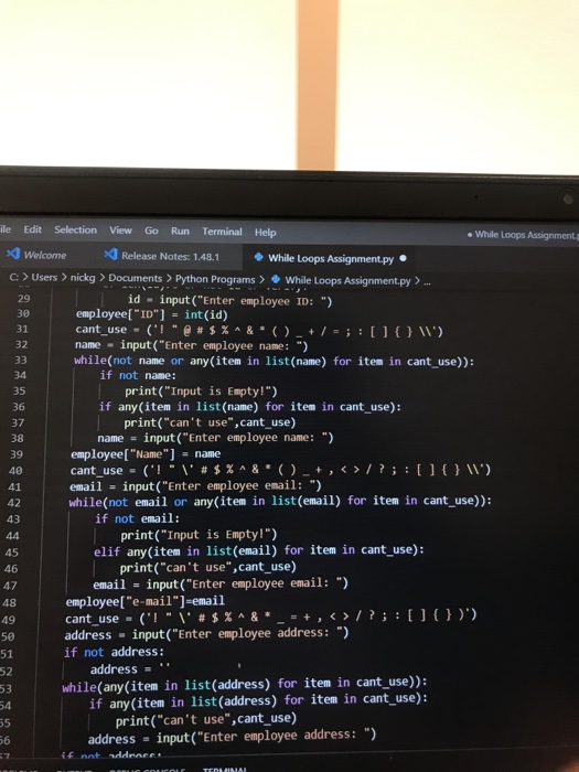 Solved Hello,****This needs to done using VS code | Chegg.com