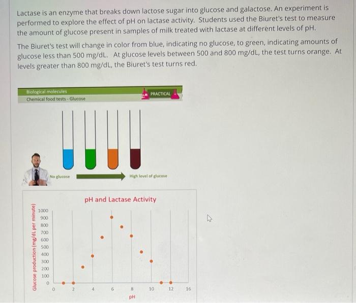 Lactase is an enzyme that breaks down lactose sugar | Chegg.com
