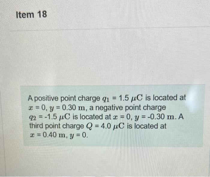 Solved A positive point charge q1=1.5μC is located at | Chegg.com