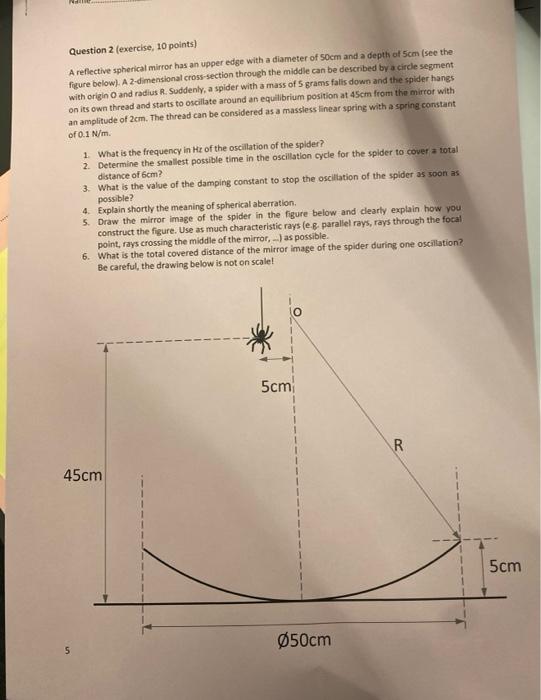 Solved Question 2 (exercise, 10 points) A reflective | Chegg.com