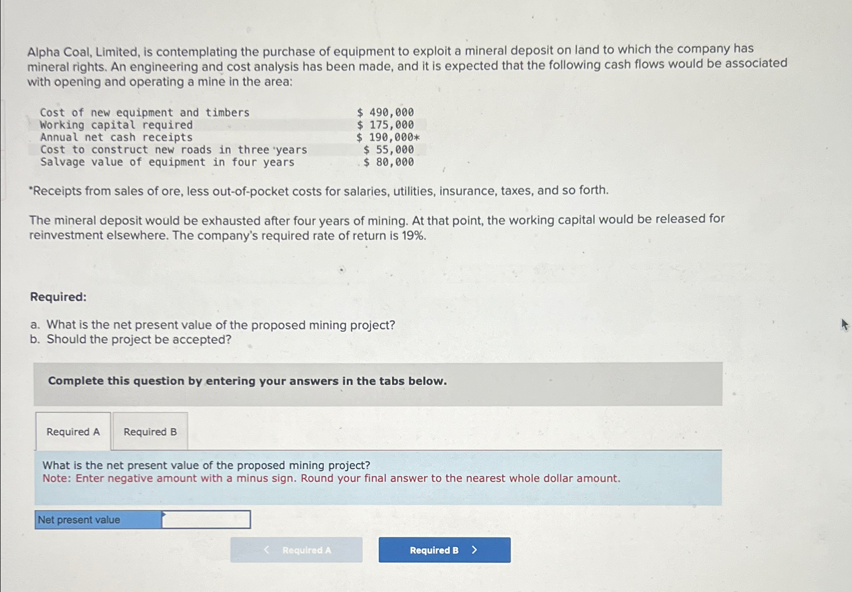 Solved Alpha Coal, Limited, is contemplating the purchase of | Chegg.com