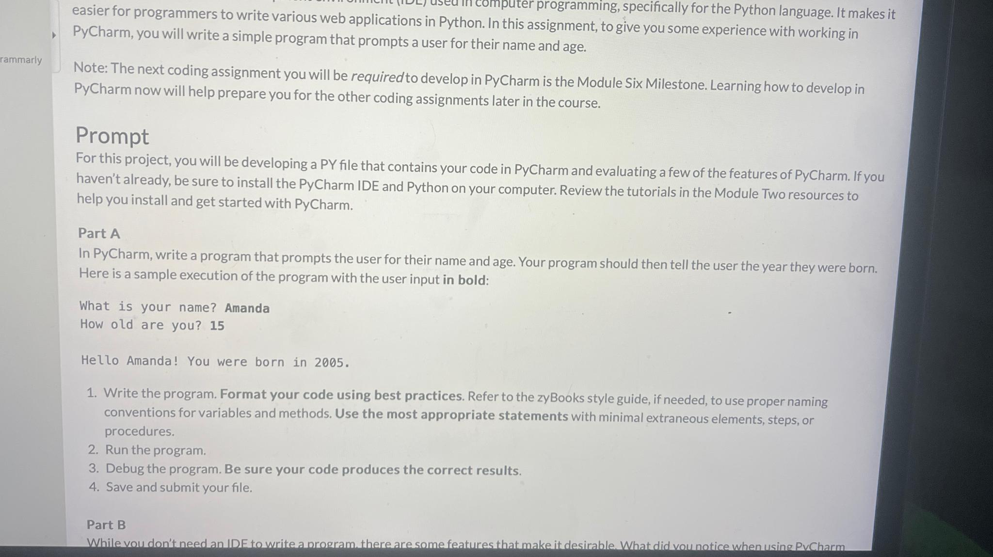 Computer programming, specifically for the Python | Chegg.com