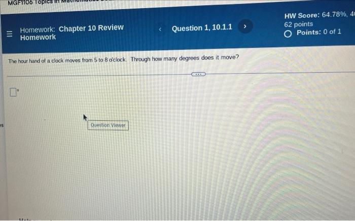 Solved MGF1106 Topics Homework: Chapter 10 Review Homework | Chegg.com