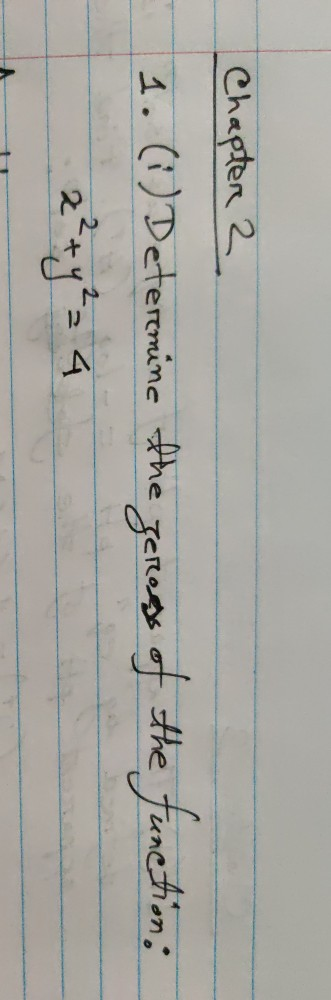 Solved Chapter 2 1. (1) Determine the zeroes of the | Chegg.com