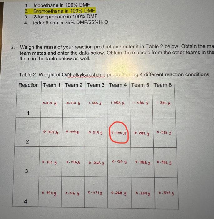 2. What is the molecular weight of N-ethylsaccharin | Chegg.com