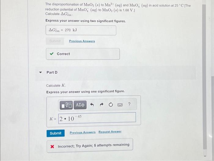 Solved Calculate \\( \\Delta G_{\\mathrm{m}}^{\\mathrm{p}} | Chegg.com