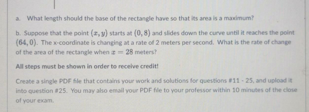 Solved A rectangle is bounded by the x and y axes, and the | Chegg.com