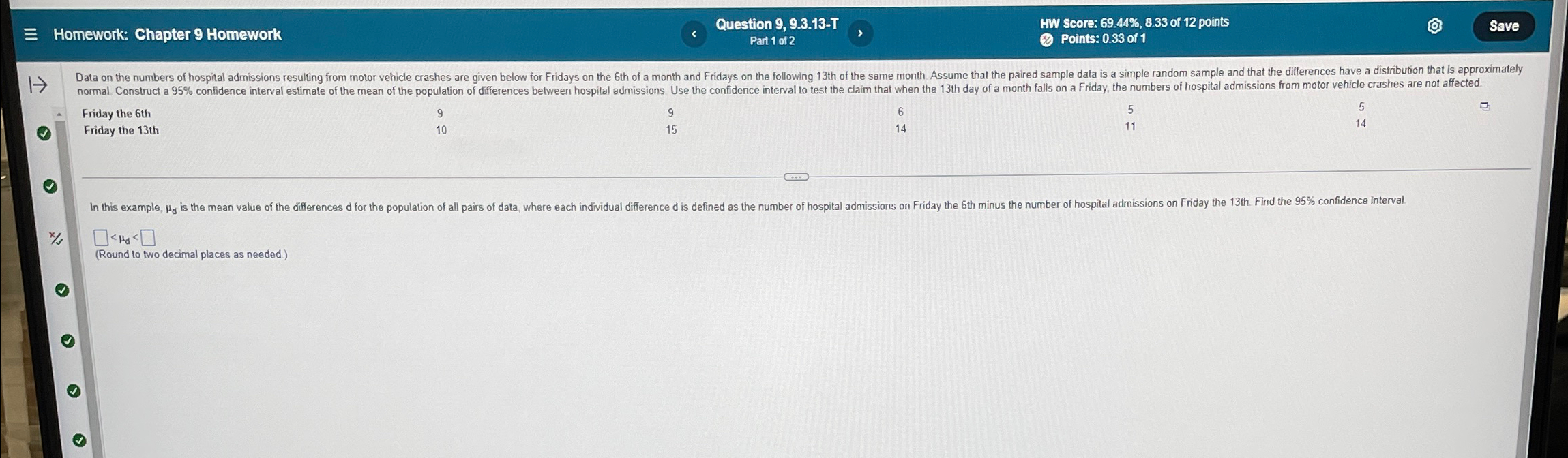Solved Homework Chapter 9 ﻿homeworkquestion 9 9 3 13 Tpat