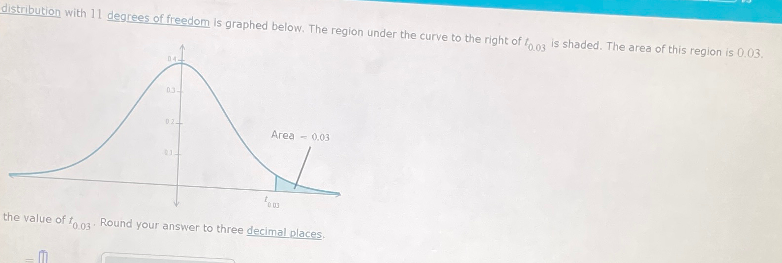 Solved distribution with 14 ﻿degrees of freedom is graphed | Chegg.com