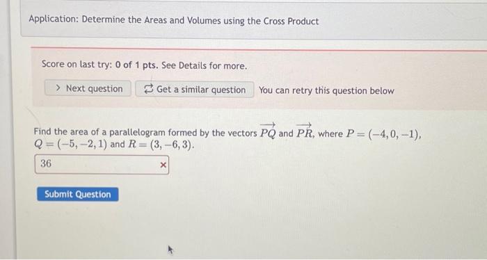 Solved Application: Determine the Areas and Volumes using | Chegg.com