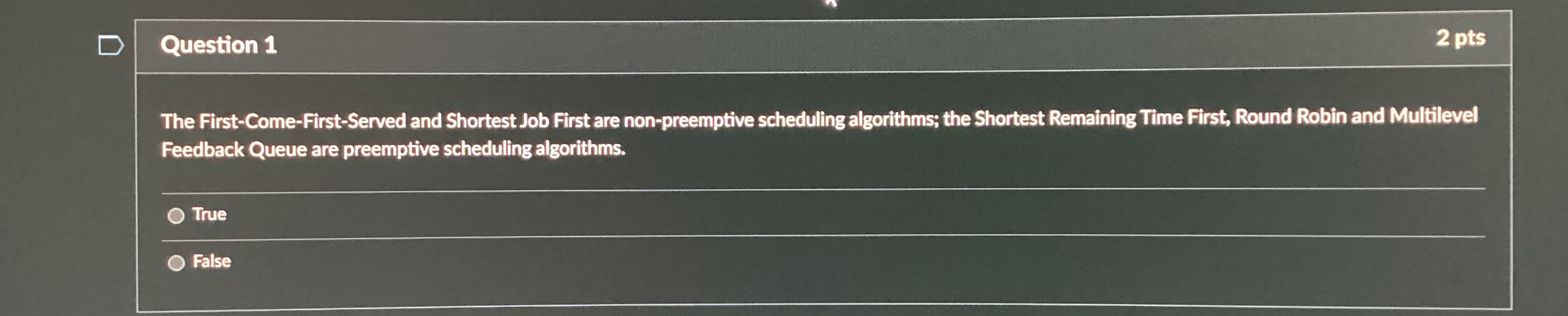 Solved Question 12 ptsThe First-Come-First-Served and | Chegg.com Solved Question 12 ptsThe First-Come-First-Served and | Chegg.com