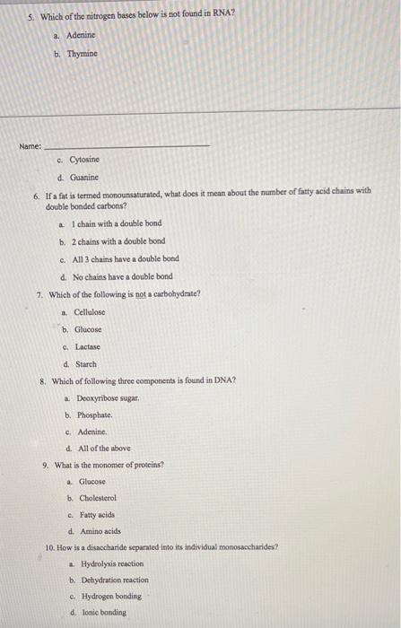 Solved PLEASE ANSWER ALL QUESTIONS | Chegg.com