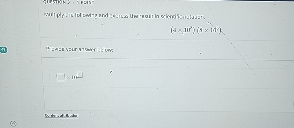 Solved QUESTION 3 - 1 ﻿POINTMultiply the following and | Chegg.com