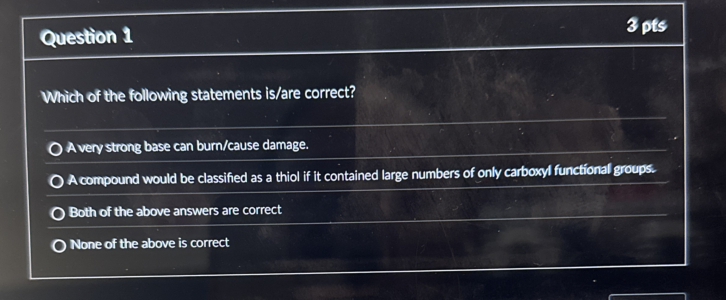 Solved Question 1Which of the following statements is/are | Chegg.com