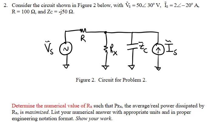 Solved 2. Consider the circuit shown in Figure 2 below, with | Chegg.com