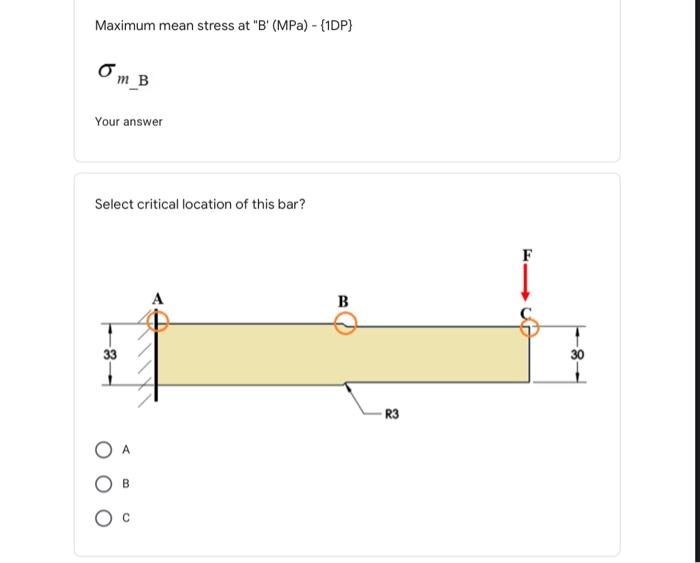 Solved A rectangular filleted bar as shown in figure Q2 | Chegg.com