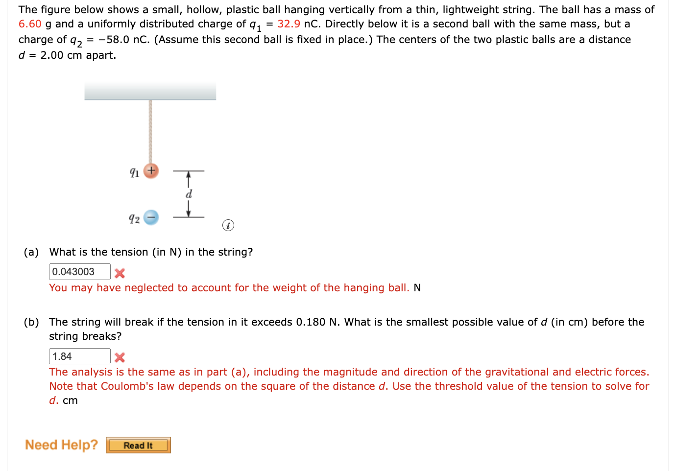 Solved The figure below shows a small, hollow, plastic ball | Chegg.com