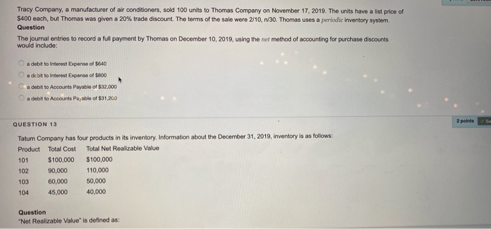 Solved QUESTION 10 2 points Save and Samuelson and Messenger | Chegg.com