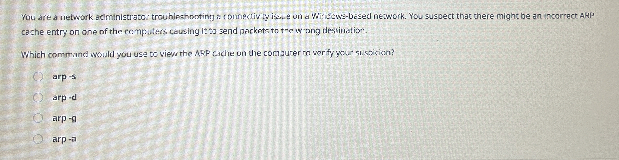 Solved You are a network administrator troubleshooting a | Chegg.com