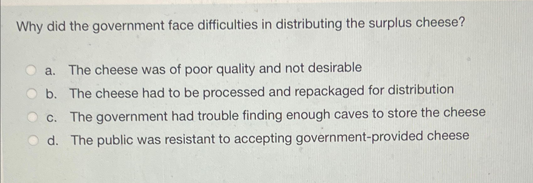 Solved Why did the government face difficulties in | Chegg.com
