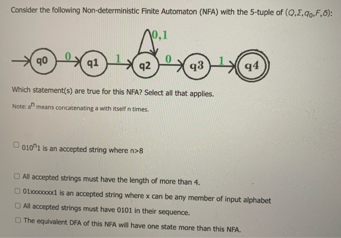 Solved Consider the following Non-deterministic Finite | Chegg.com