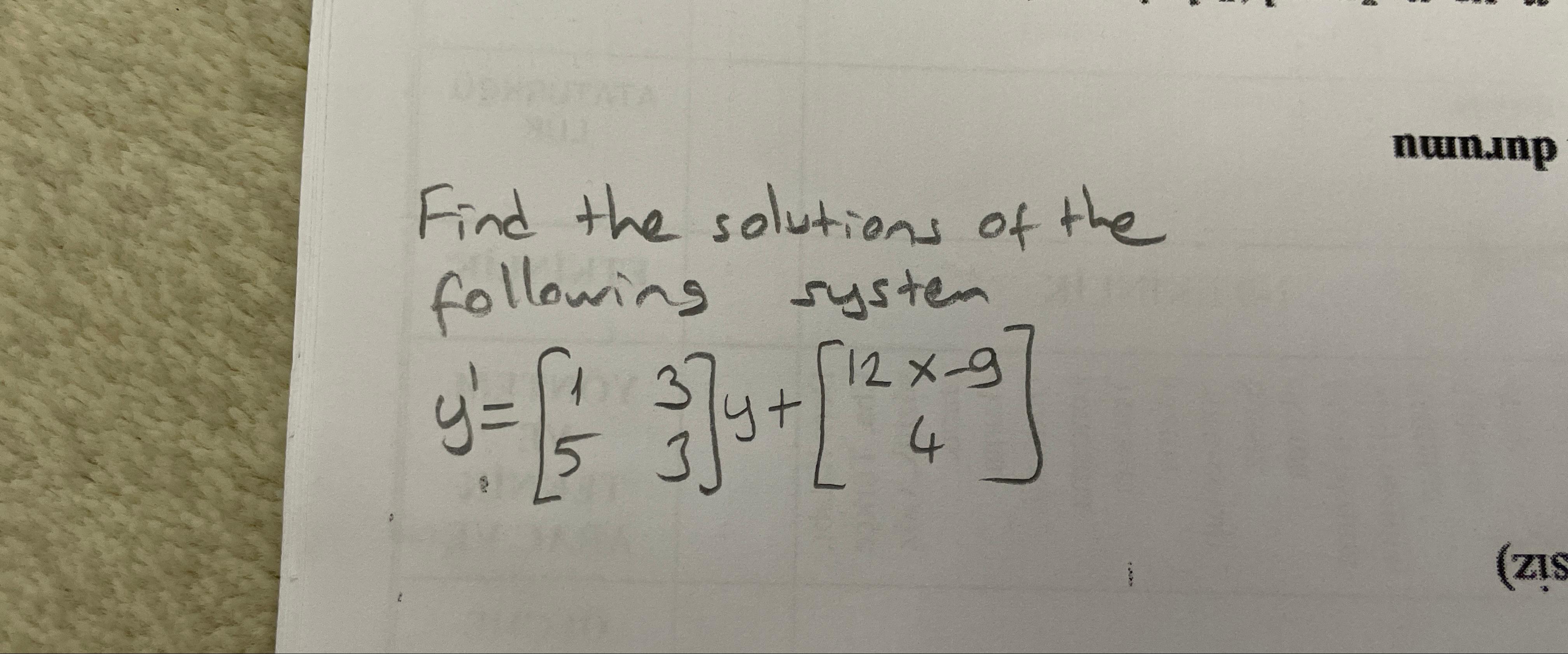 Solved Find the solutions of thenum.anpfollowing | Chegg.com