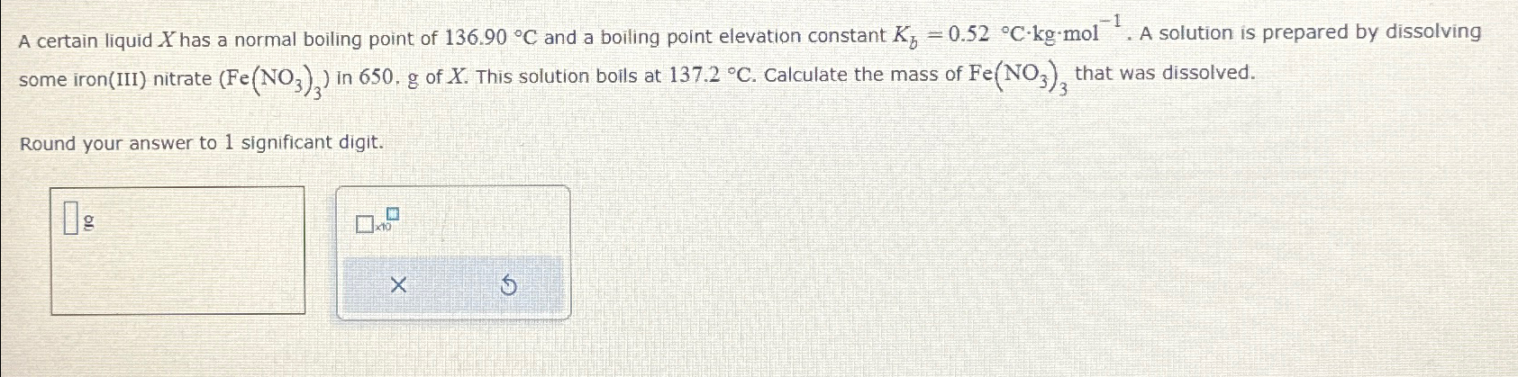 Solved A certain liquid x ﻿has a normal boiling point of | Chegg.com