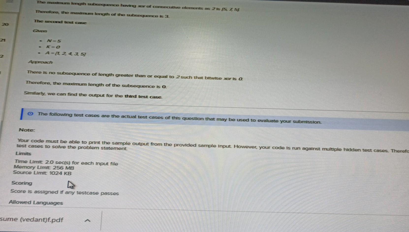 Solved N. An integer - KAn integer - A An array of | Chegg.com