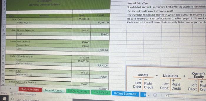 Solved lournal Entry Tips The debited account is recorded | Chegg.com