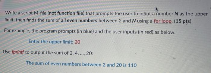 Solved Write A Script M File Not Function File That 2584
