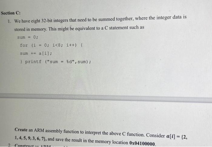 Solved 1. We have eight 32 -bit integers that need to be | Chegg.com